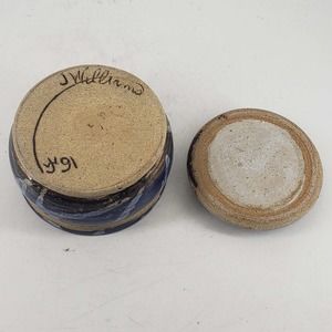 Artisan | Accents | Mic Century Blue Ceramic Signed J Williams Studio ...